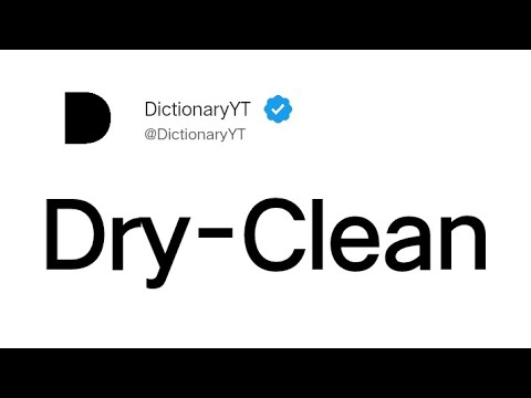 Dry-clean Meaning in English