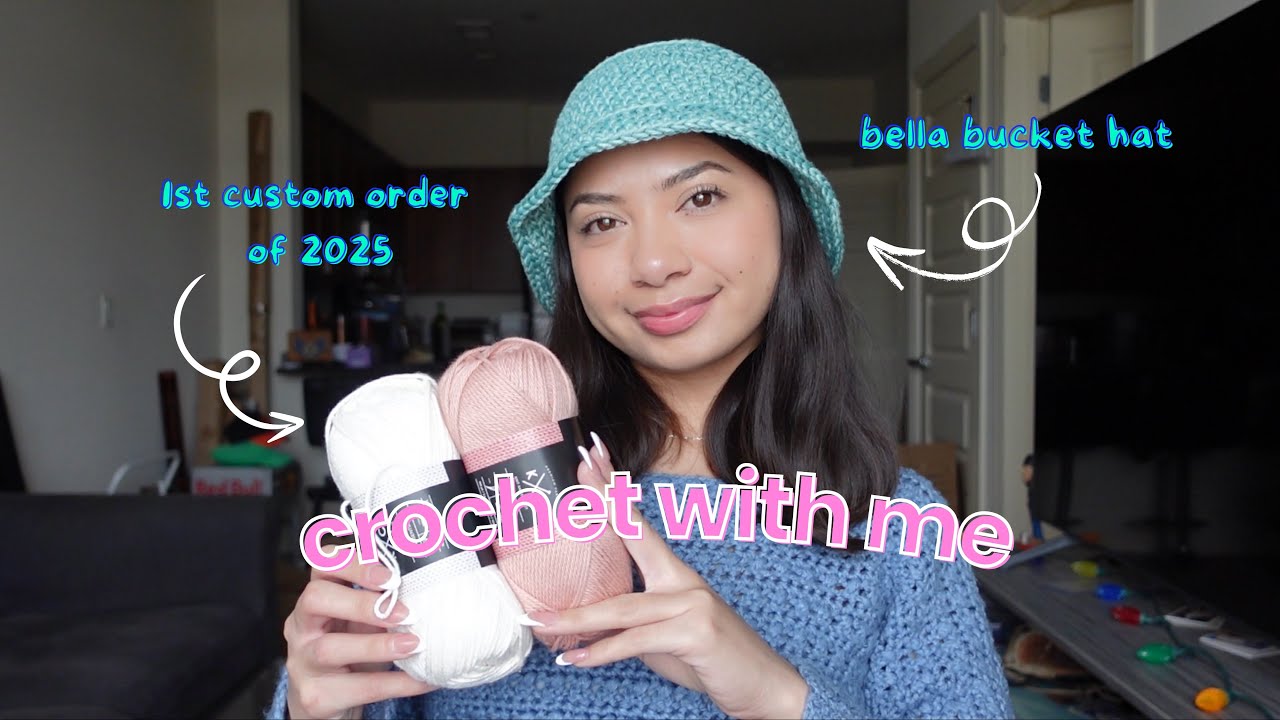 crocheting my 1st custom order of 2025 🥳🧶