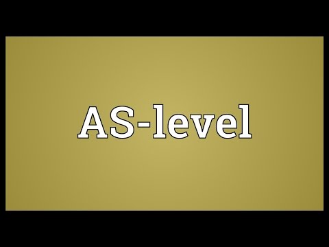 AS-level Meaning