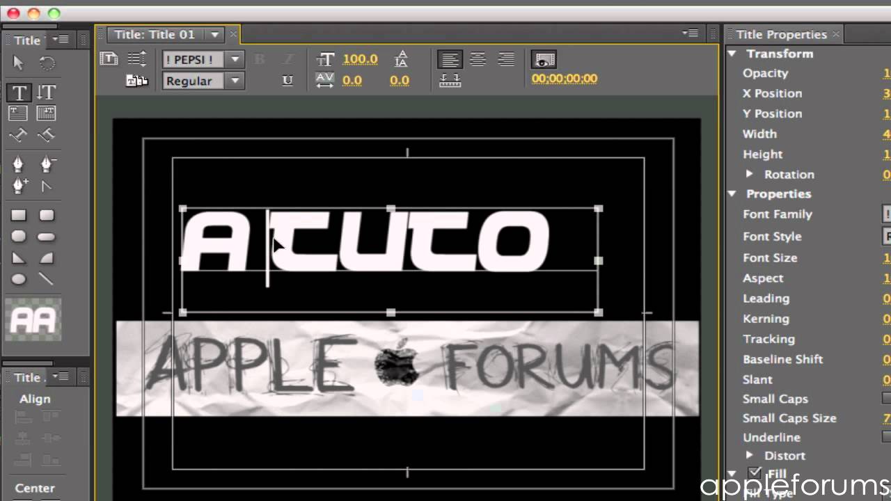 Adding text in Adobe Premiere Pro CS5.5 Tutorial