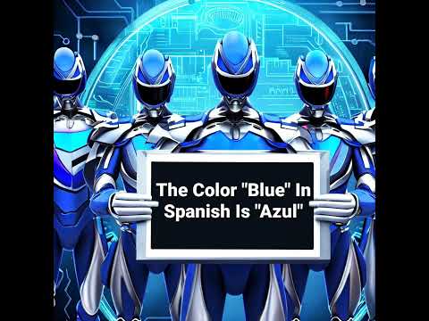 Unlocking 'Blue' in Spanish ๐๐ #blue #spanish #colors
