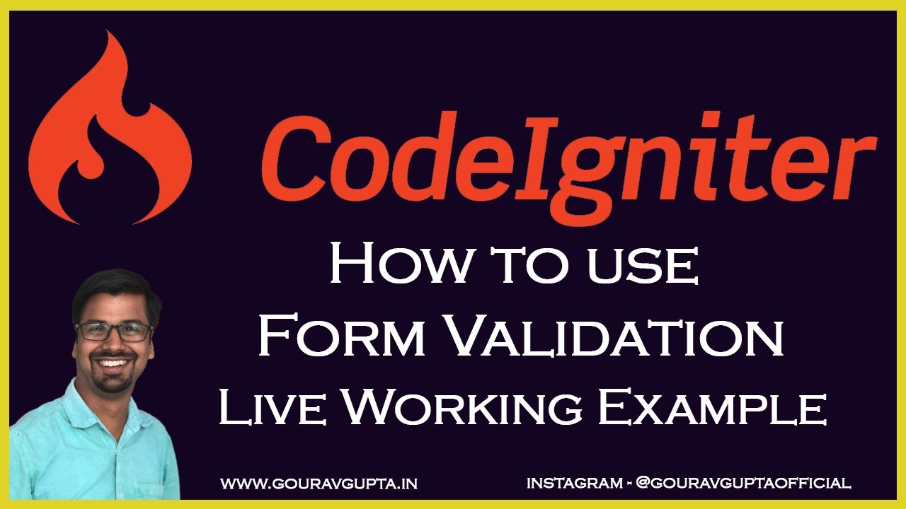 CodeIgniter Project Tutorial in Hindi (Form Validation Library and Helper) | Chapter #7