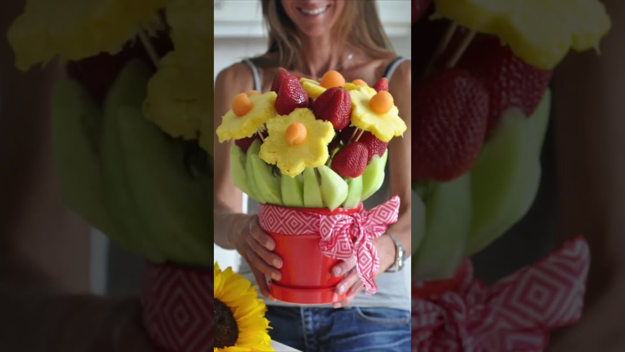 How to Make an Edible Fresh Fruit Bouquet 🌼