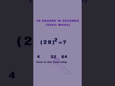 28 Square trick II #maths #shorts #squaretrick