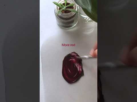How to make Maroon✨| paint mixing | color mixing tutorial #shorts #youtubeshorts #artvideo