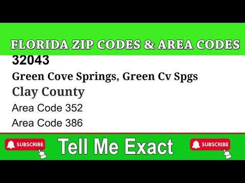 Green Cove Springs ZIP Code and Area Code