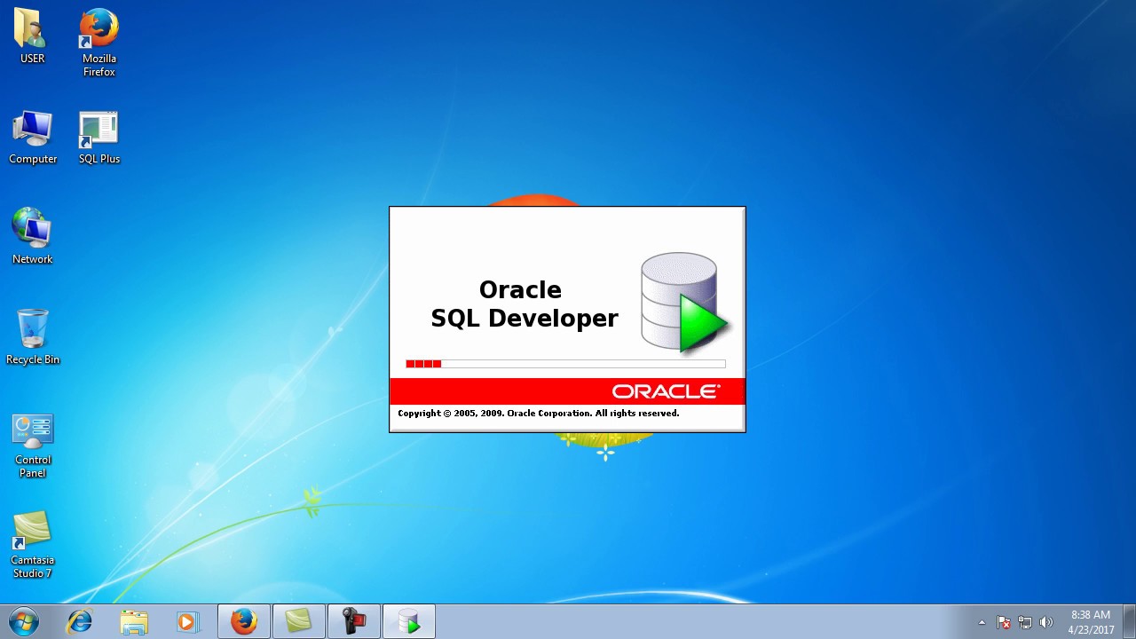 Oracle SQL Developer  starting error