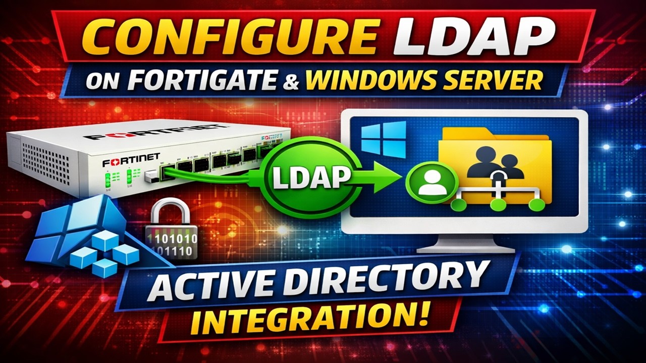 11-  FortiGate LDAP Configuration with Windows Server Active Directory | Step-by-Step Guide