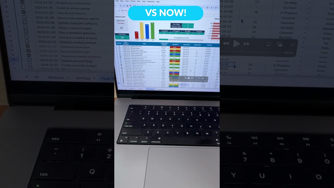 Task Tracker Before & After