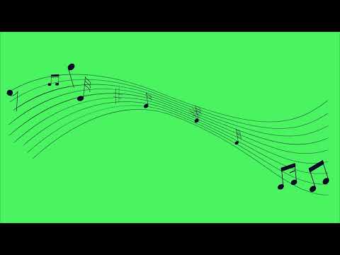 Animated Music Notes in Green Screen | Free Footage