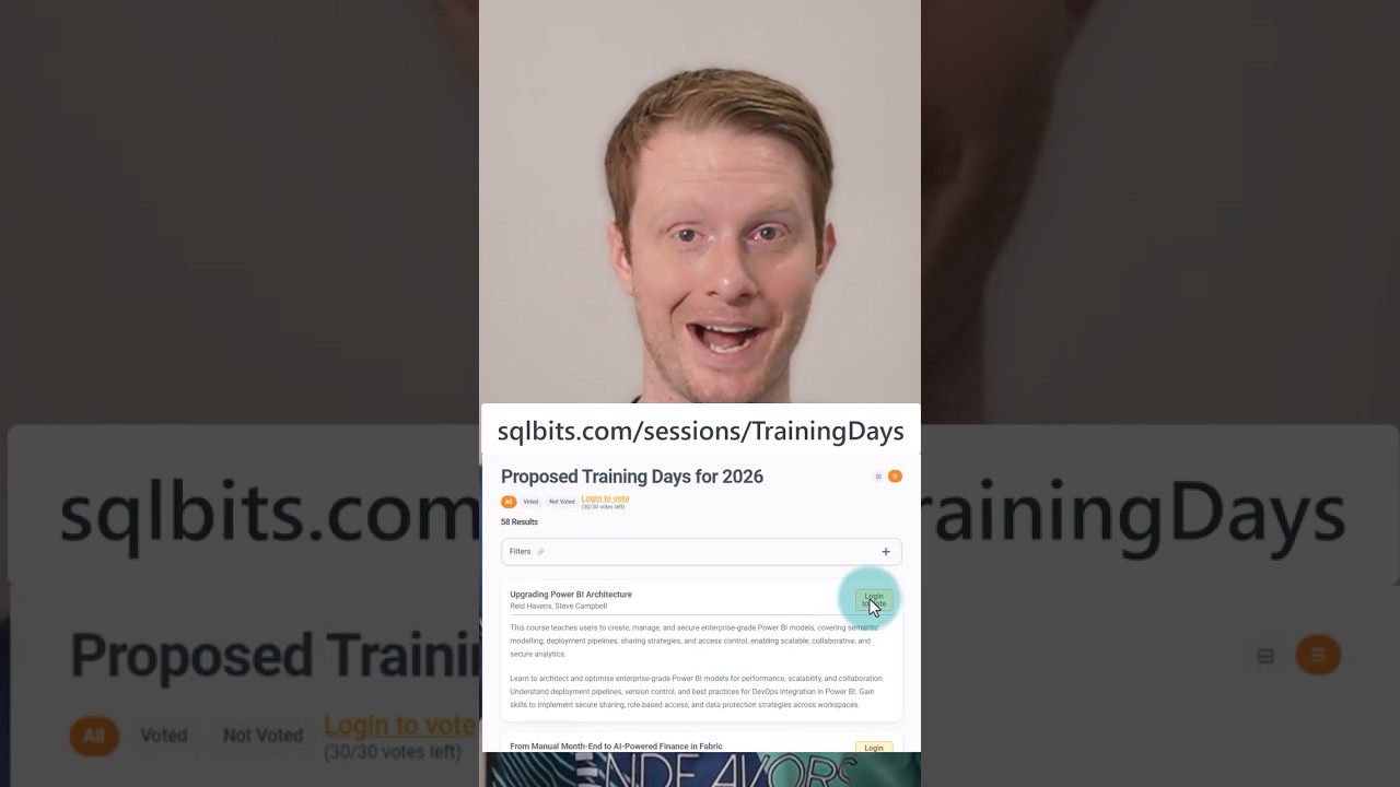 SQLbits 2026 - Vote now!