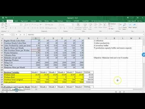 SOP Workforce and Production Model
