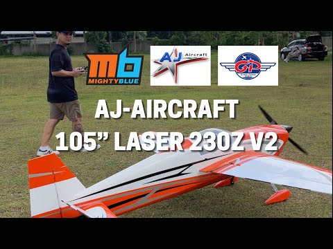 BORING FLIGHT! GP123 break-in | AJ-Aircraft 105” Laser 230Z V2