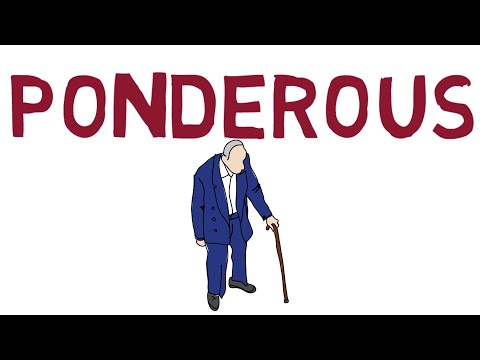 🔵 Ponderous Meaning - Ponderous Definition - Ponderous Bangla Meaning - Ponderous Examples