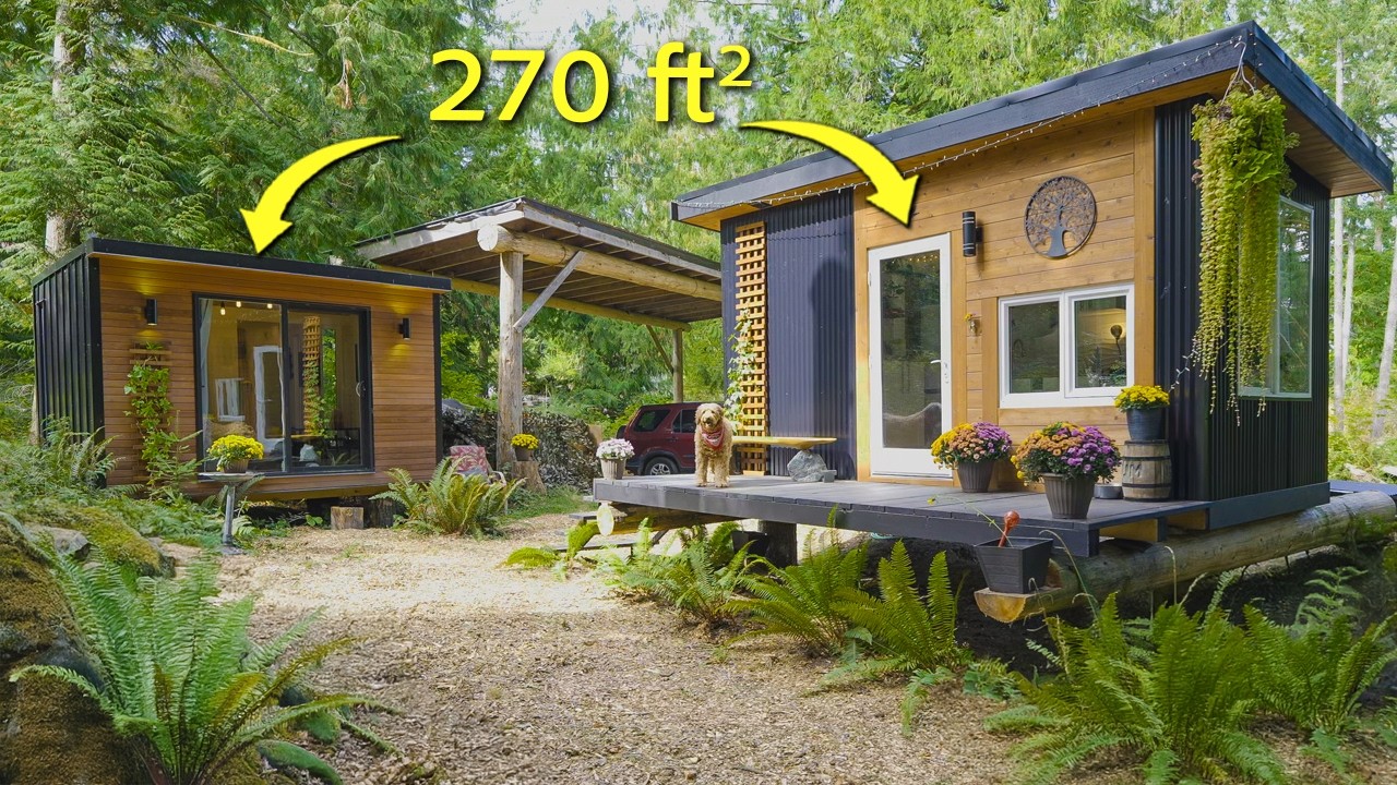 I live in TWO Tiny Homes, side by side, here's why -