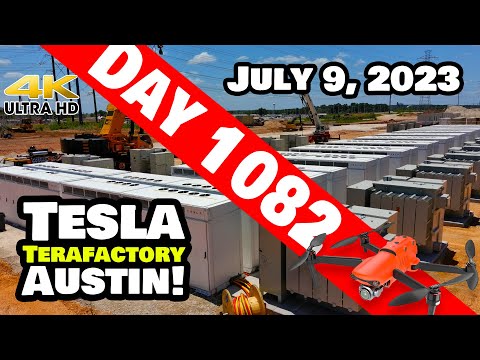 Tesla Megapack Installation at Giga Texas continues to take shape ...
