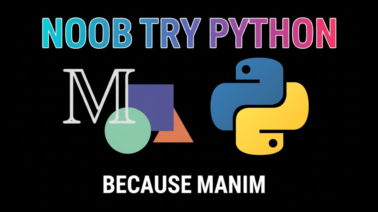 I HATE CODE, but Manim MADE ME DO THIS! (Noob's First Animation)