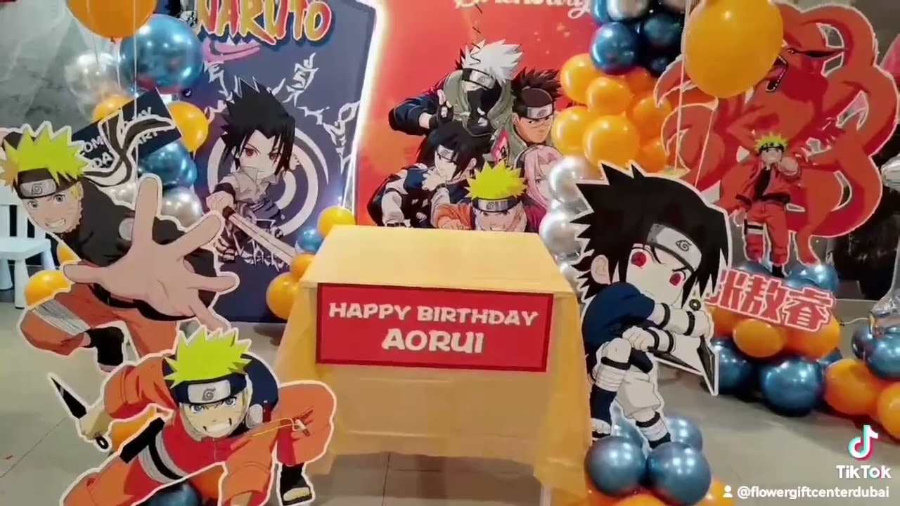 Naruto birthday theme... birthday decorations kids party balloon arrangements
