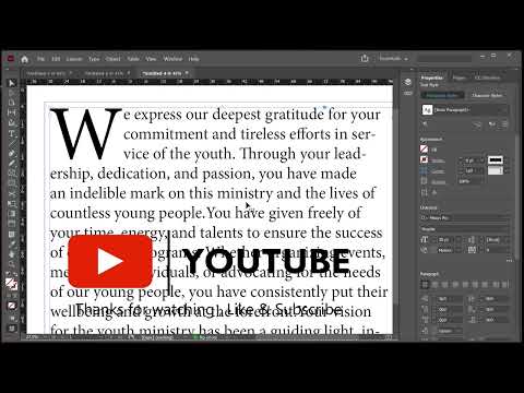 Drop Cap text in Adobe InDesign