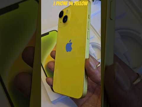 iPhone 14 Yellow First look Unboxing#shorts