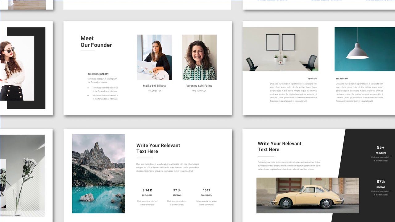 Minimalist and Modern Presentation Template