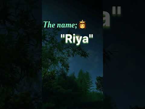 Riya name meaning💕 #youtubeshorts #trendingshorts