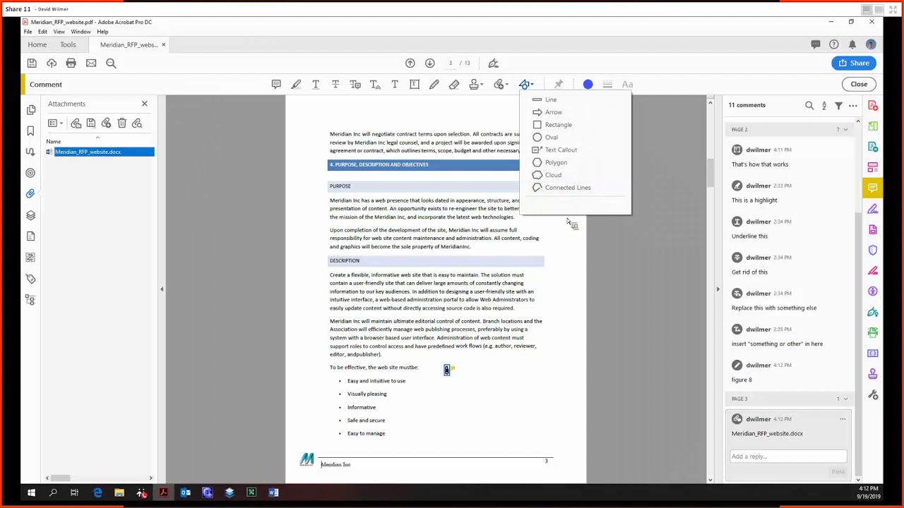 Adobe Acrobat Pro DC Tutorial 13 - Comment, Part 2
