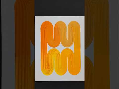 Yellow acrylic painting on canvas. Yellow color combo #acrylicpainting #artist #art #abstractart