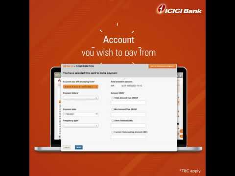Pay Credit Card Bill with ICICI Bank Internet Banking