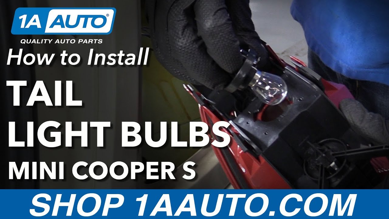 How to Change Tail Light Bulbs 07-13 Mini Cooper S