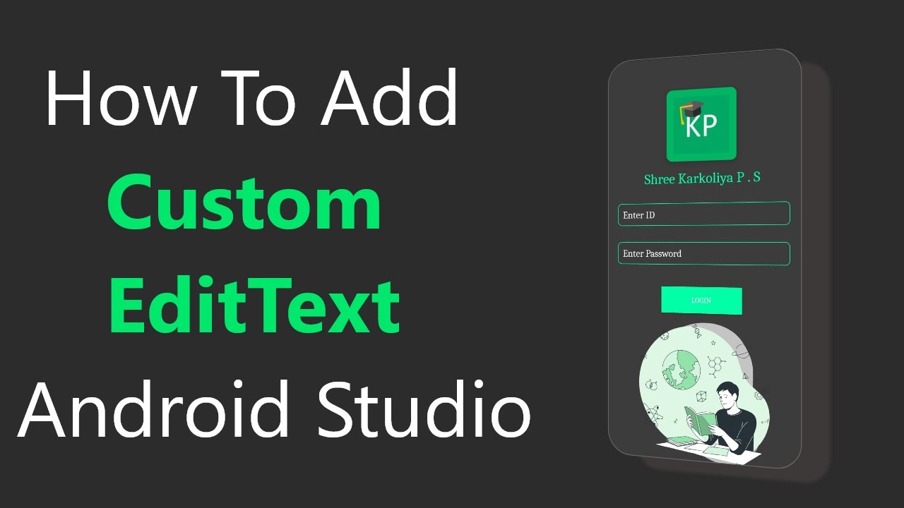 custom edit text in android studio in Hindi