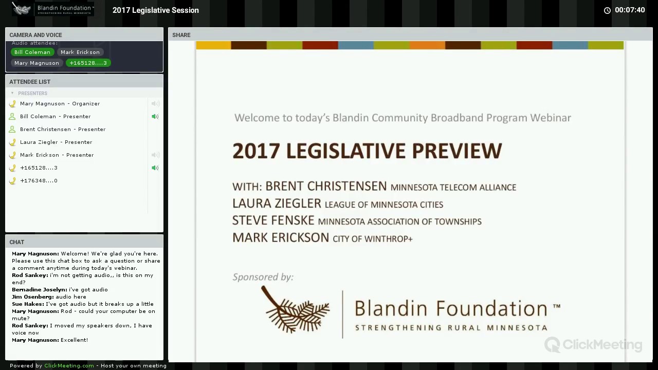 BCBP Webinar: 2017 Legislative Preview
