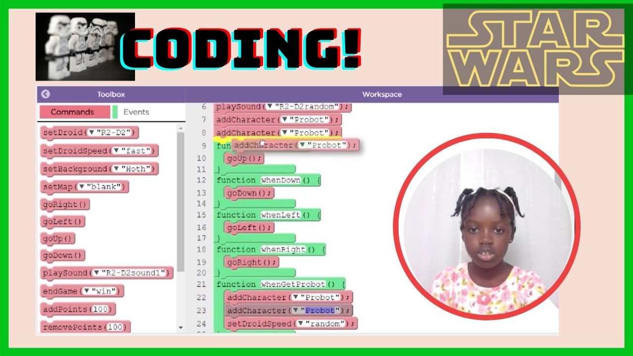 CODING A STAR WARS GAME using CODE.org !! STAR WARS GAME TUTORIAL