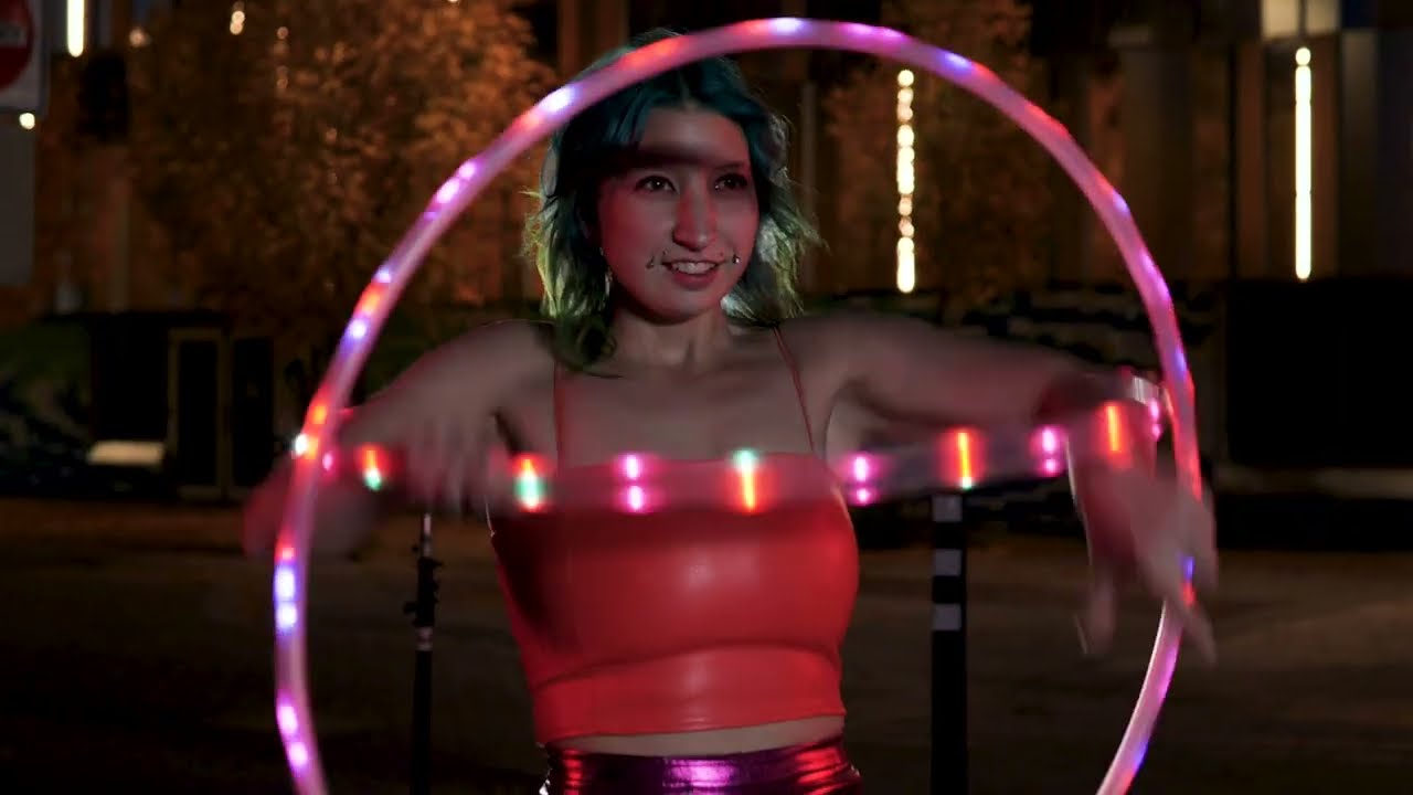 Olivia Flows LED Hoop Video Project