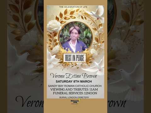 Verona E. Browne | Funeral Announcement #ObituariesSVG