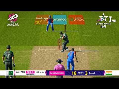 India VS Pakistan ICC WC 2024 Full Highlights | Cricket 24 | Hindi Commentary | BroDow Gaming (BG)