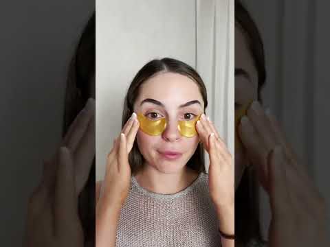 How to apply the Lonvitalite 24k Gold Eye Mask