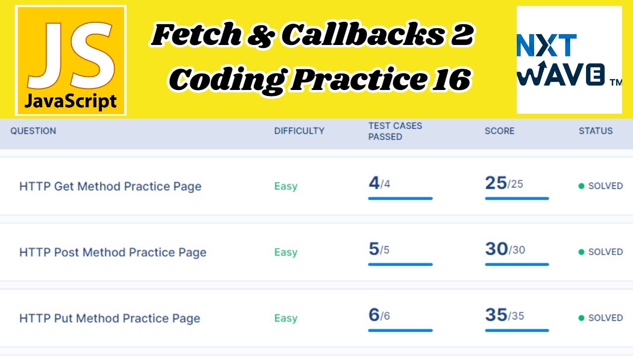 Fetch & Callbacks 2 | Coding Practice 16_Answers | JavaScript | NxtWave | CCBP 4.0