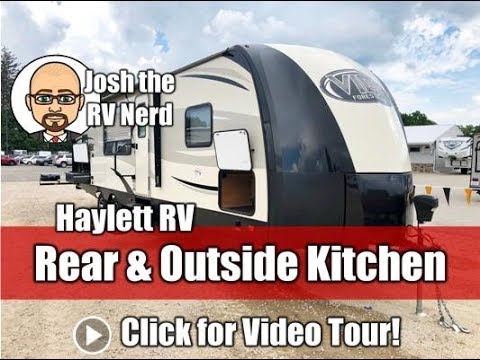 (Sold) 2017 Vibe 268RKS Rear & Outside Kitchen Couple's Camping Travel Trailer