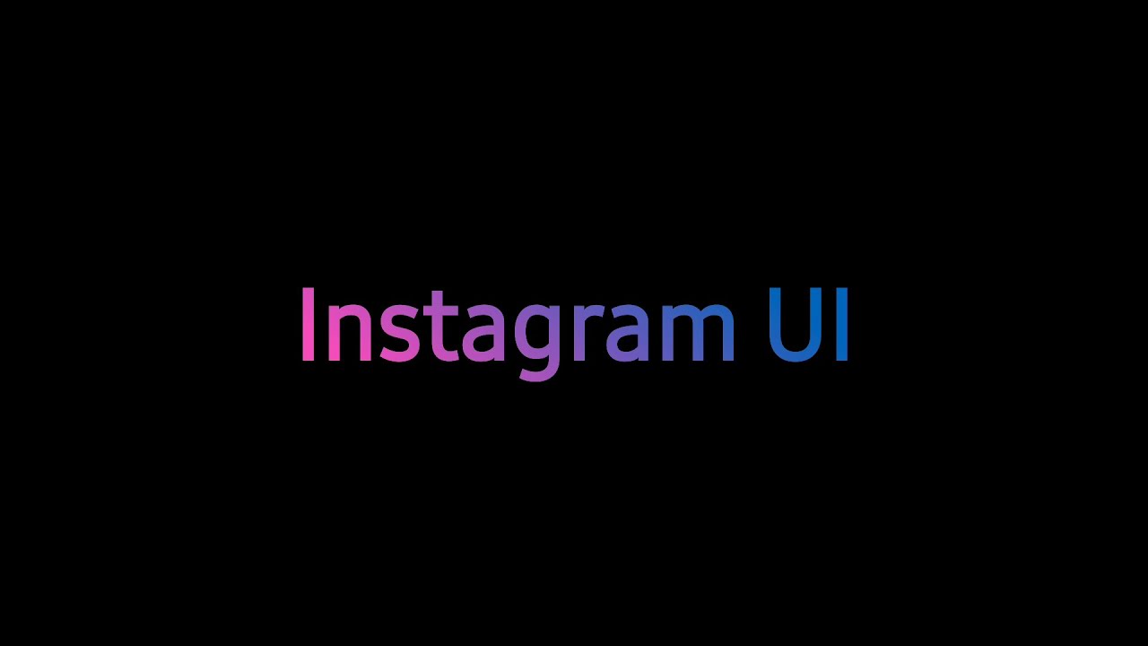 Instagram UI Flutter