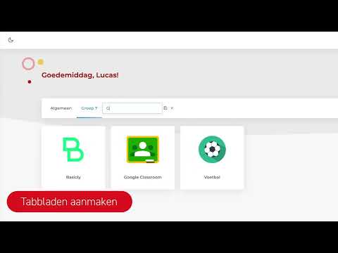 MOO Suite features: Tabbladen aanmaken