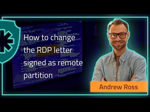 How to change the RDP letter signed as remote partition