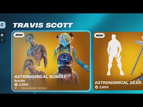 TRAVIS SCOTT FINALLY RETURNING TO THE FORTNITE ITEM SHOP!