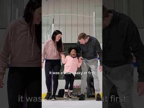 Her first time ice skating!