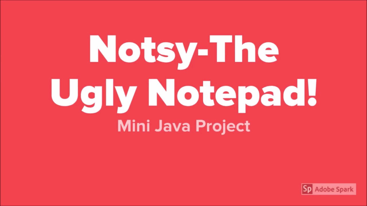 Mini Java Project - Notepad Replica! [Code Explained in Hindi]