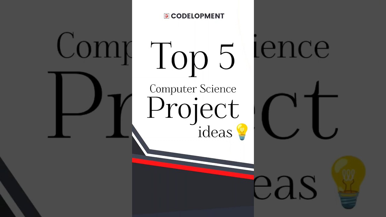 5 best computer science project ideas 💡 in 2024 | #cseprojects #projects #projectguide