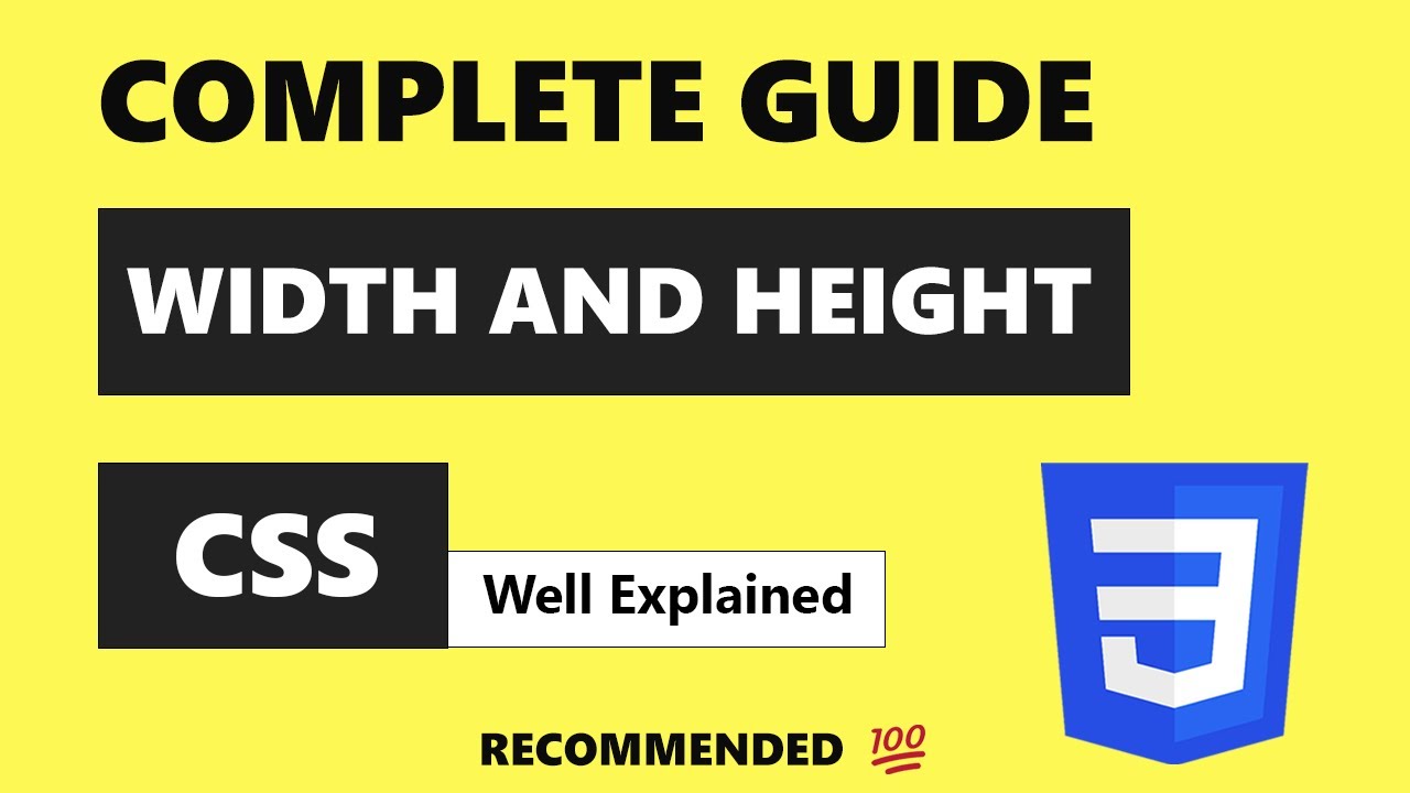 The Ultimate CSS Tutorial: Mastering Width & Height for Beginners