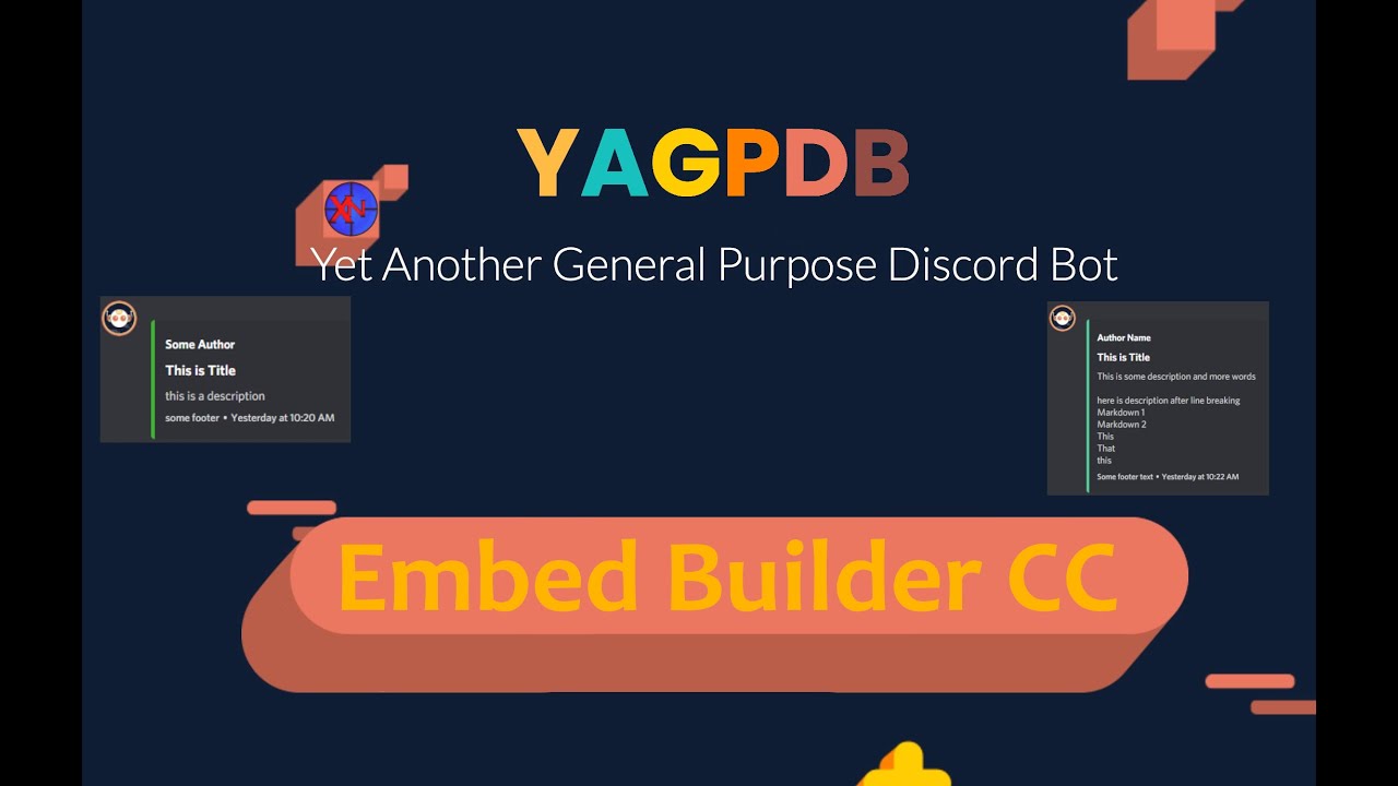 YAGPDB Embed Builder CC