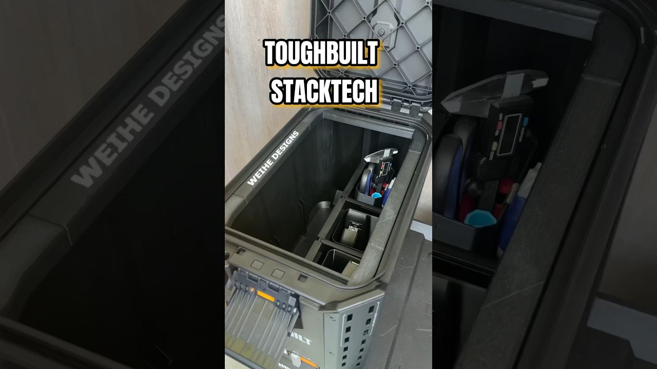 Toughbuilt StackTech Mobile Filing Cabinet! #toolorganization