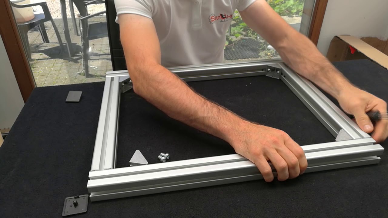 [SK1] Etape 2 montage structure mobile profilé aluminium
